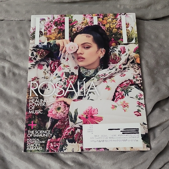 Elle | Other | Elle Magazine With Floral Cover Featuring Rosalia Summer ...
